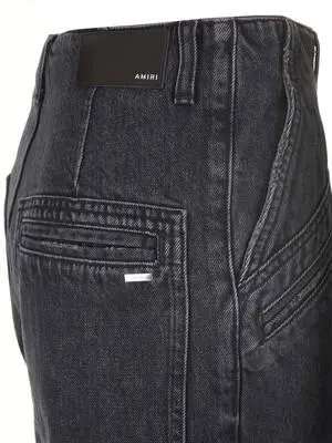 Amiri Belt Ring Denim Trousers - Black