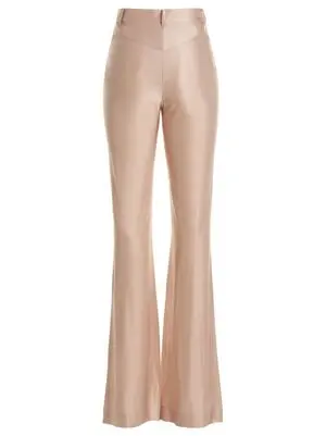 Alexandre Vauthier High Waist Straight Leg Pants - Nude