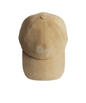 Dior Baseball Cap With Logo Embroidery - Beige