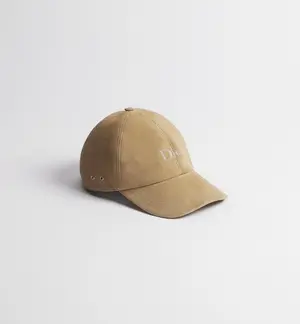 Dior Baseball Cap With Logo Embroidery - Beige
