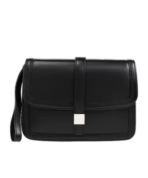 Max Mara Logo Clutch In Calfskin