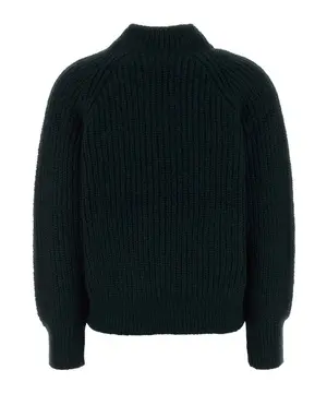 ANINE BING Kendrick Logo Crewneck Jumper - Black