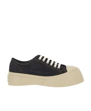 Marni Denim Lace-up Sneakers - Blue