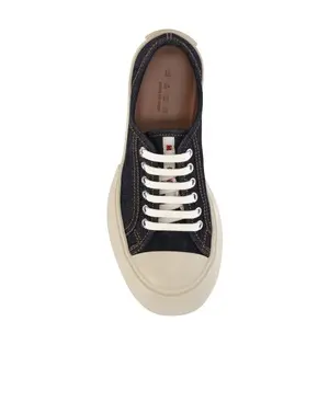 Marni Denim Lace-up Sneakers - Blue