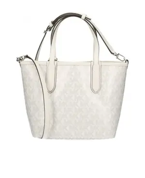 Michael Kors Logo Print Cotton Tote Bag