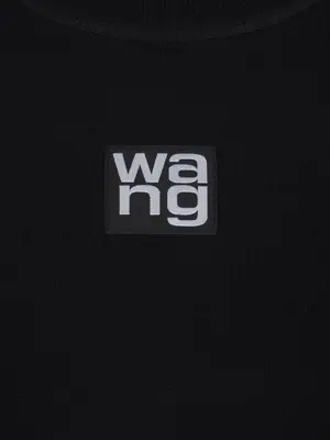 Alexander Wang Logo Printed Bodycon Mini Dress