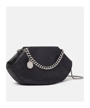 Stella McCartney Falabella Logo Charm Mini Tote Bag - Black
