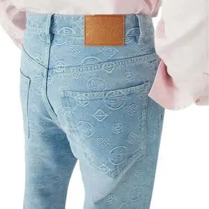 Casablanca Monogram Wide-leg Jeans