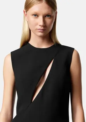 Versace Sleeveless Cut-out Midi Dress