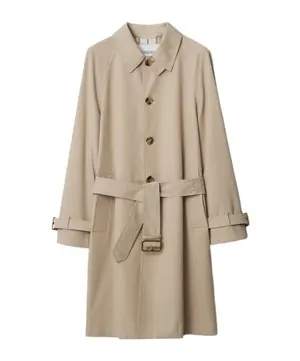 Burberry Single Breasted Belted Trench Coat