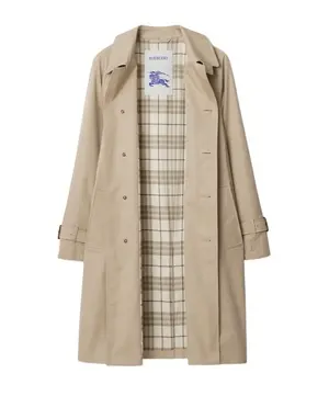 Burberry Single Breasted Belted Trench Coat