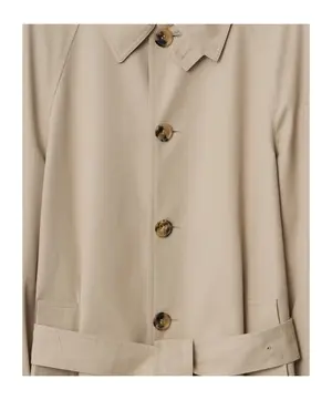 Burberry Single Breasted Belted Trench Coat