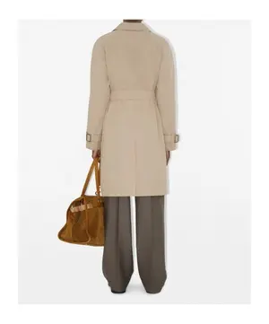 Burberry Single Breasted Belted Trench Coat