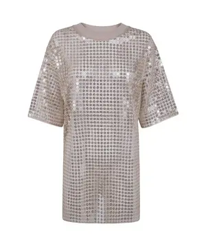 Fabiana Filippi Sequin-embellished Mini Dress - Gray