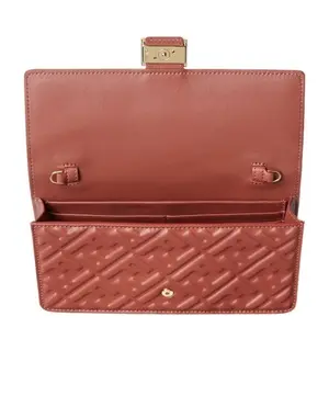 Fendi Baguette Ff Embossed Chain-linked Wallet
