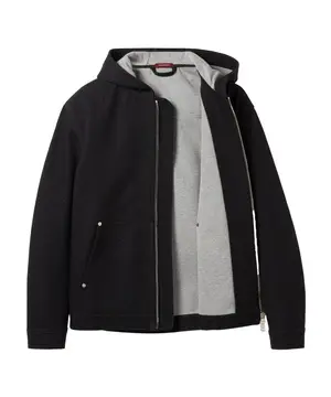 Gucci Gg Cotton Denim Jacquard Zip Jacket