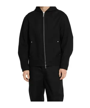 Gucci Gg Cotton Denim Jacquard Zip Jacket