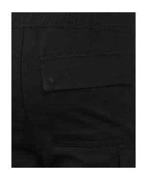 Rick Owens Tapered Leg Cargo Track Trousers - Black