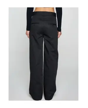 Palm Angels High-waisted Wide-leg Chino Trousers
