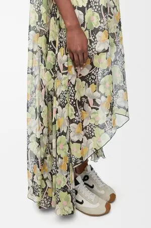 Loewe Allover Daffodil Floral Printed Sleeveless Maxi Dress