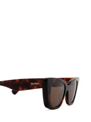 Max Mara Cat Eye Full Rim Sunglasses - Brown