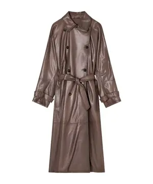 Emporio Armani Double-breasted Belted Trench Coat