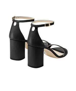 STUART WEITZMAN Nudist Block 75 Sandals - Black