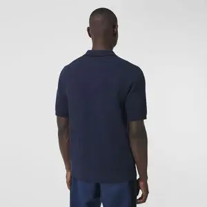 Burberry Lapel Silk Cotton Blended T-shirt