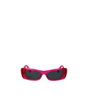 Versace Logo-engraved Full Frame Sunglasses - Black