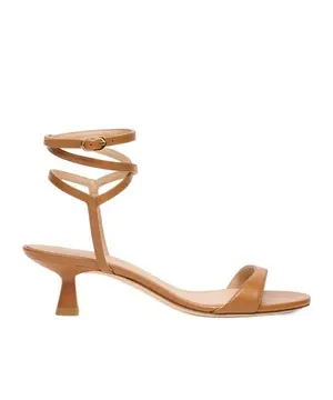 STUART WEITZMAN Nudist Wrap 50 Heeled Sandals - Macchiato