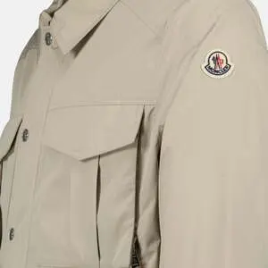 Moncler Frema Logo Patch Jacket - Beige