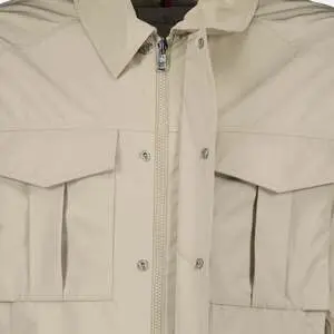 Moncler Frema Logo Patch Jacket - Beige