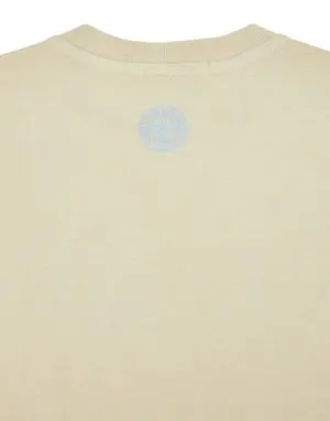 Stone Island Logo Print Cotton T-shirt