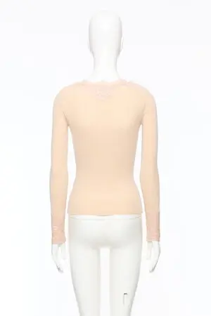 Valentino Garavani Lace Detailed Long-sleeved Jumper