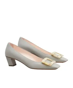 ROGER VIVIER Buckled High Heel Pumps - Grey