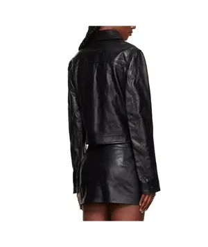 Amiri Buttoned Leather Jacket