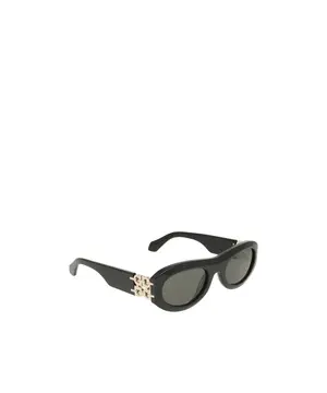 FERRAGAMO Oval Sunglasses With Gancini Detail