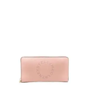 Stella McCartney Logo Perforated Zipped Wallet - Pink