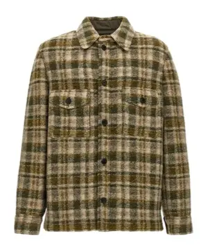 Isabel Marant Étoile Kevron Checked Shirt Jacket - Green