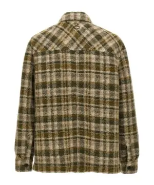 Isabel Marant Étoile Kevron Checked Shirt Jacket - Green