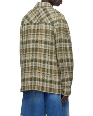 Isabel Marant Étoile Kevron Checked Shirt Jacket - Green