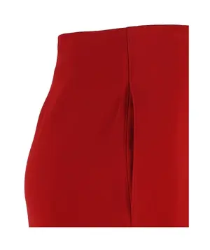 Saint Laurent Mid-rise Pencil Skirt - Rouge
