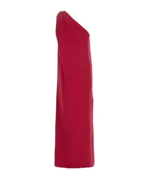 P.a.r.o.s.h One-shoulder Draped Maxi Dress - Red