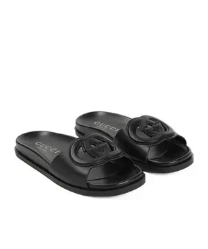 Gucci Interlocking G Cut Out Sandals