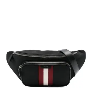 Bally Striped Belt Bag - Black