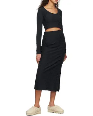 Sunnei Long-sleeved Textured Blouse