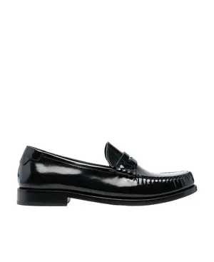 Saint Laurent Le Loafer Logo Plaque Slip-on Loafers