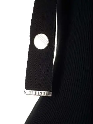 Attico Ribbed Tank Top With Logo Hardware - No