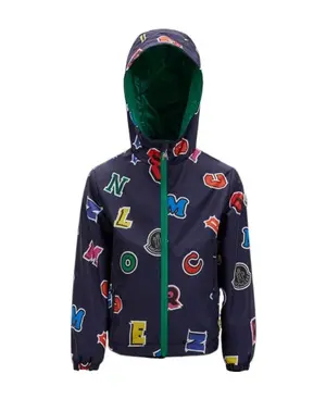 Moncler Delbee Reversible Hooded Jacket - Blue Multicolor