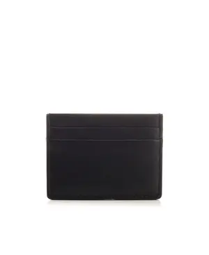 Valentino Garavani Logo Monogrammed Denim Cardholder